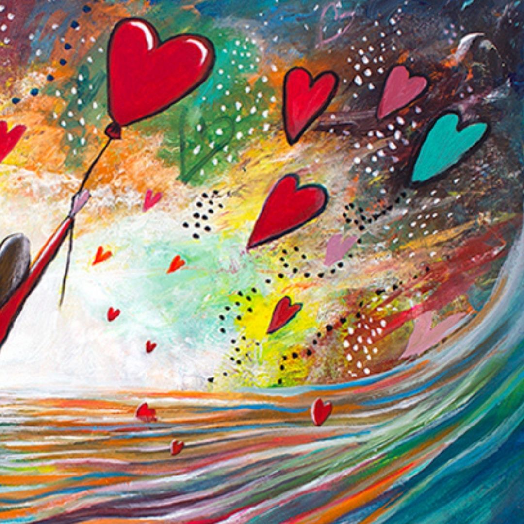Christian Art | Let His Love Lift You Up Art Print - Jan Tetsutani Art